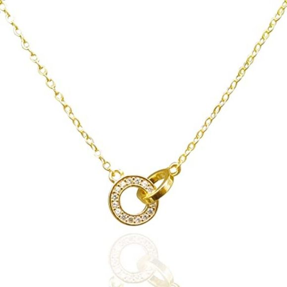 Generic | Jewelry | Generic Interlockingcircle Necklace 2kgold Necklace ...